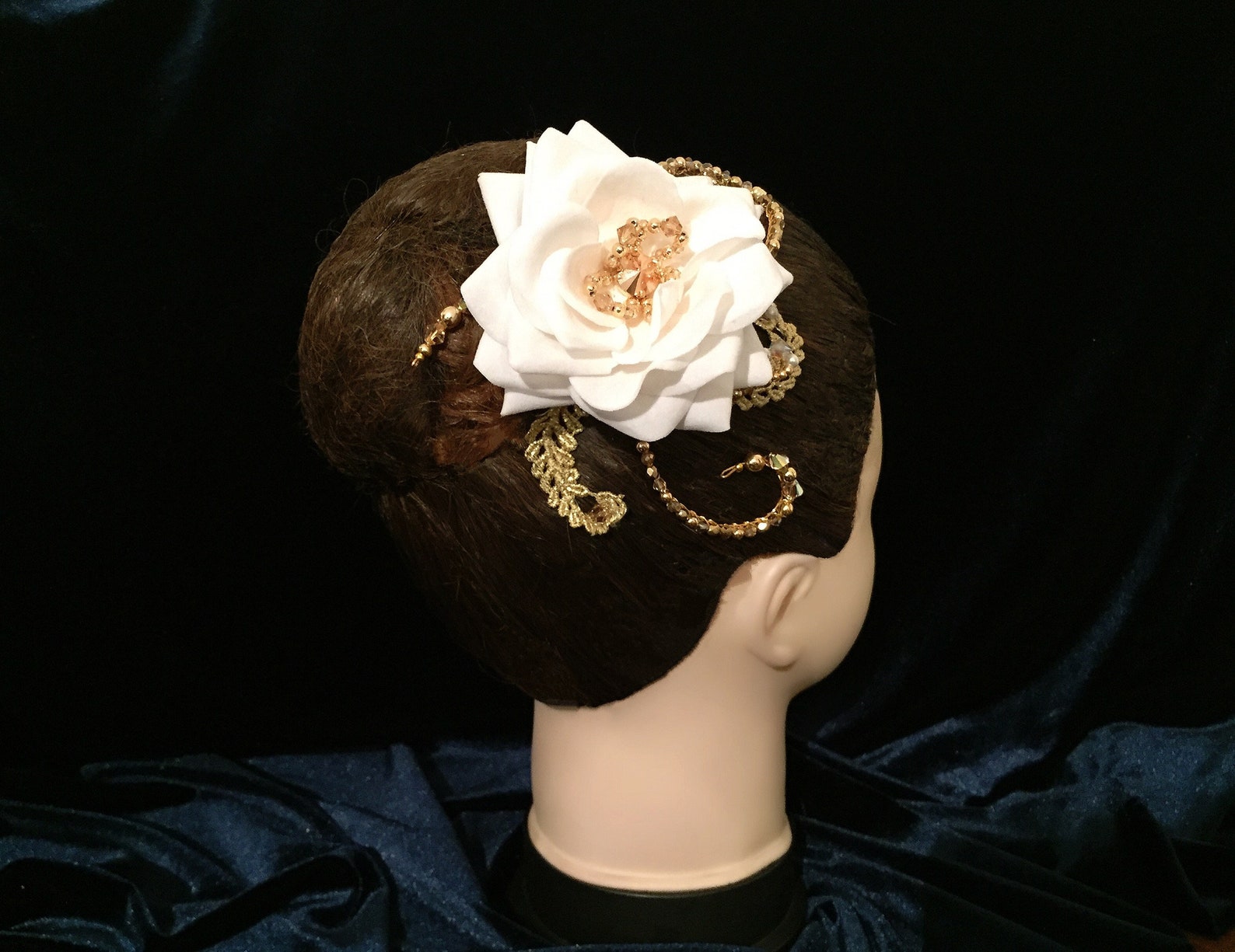 Laurencia Hairpiece Red Roses Roses Ballet Headpiece | Etsy