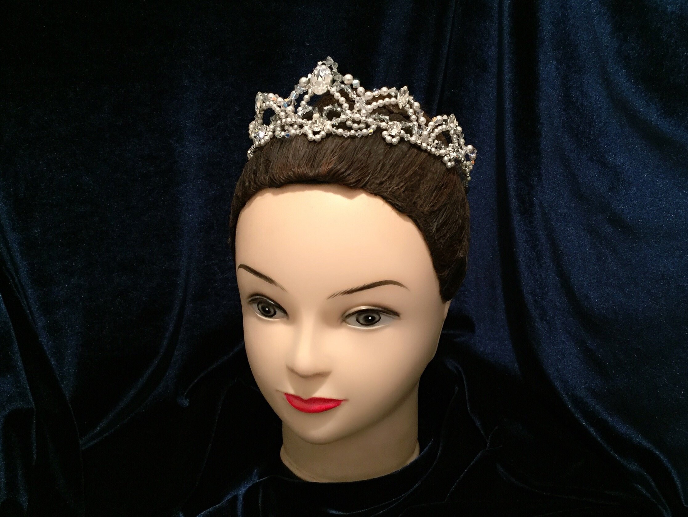 BALLET TIARA Ballet headpiece Silver tiara Swarovski | Etsy