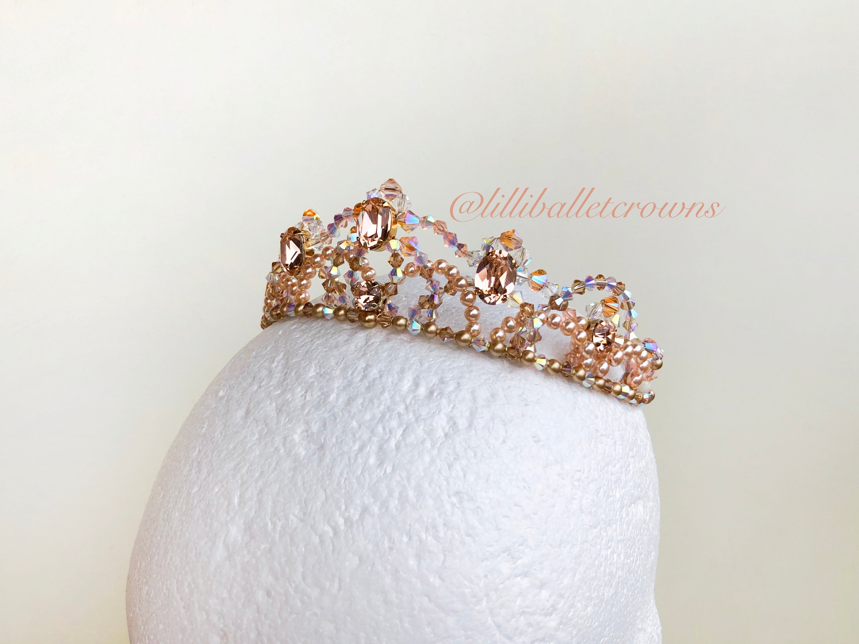 BALLET DIADEM PEACH Ballet Tiara Fairy Tiara Swarovski | Etsy