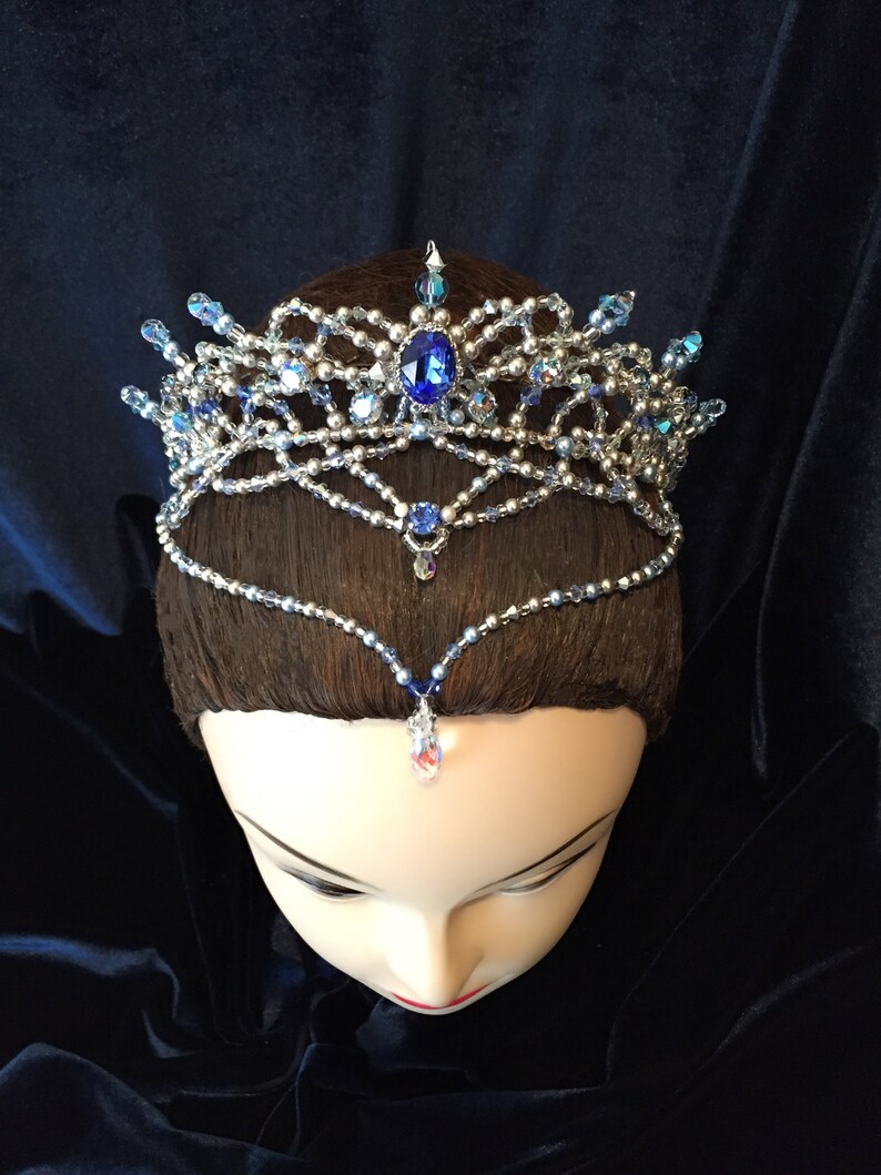 BALLET TIARA Ballet Headpiece Blue Bird Tiara Blue Tiara - Etsy