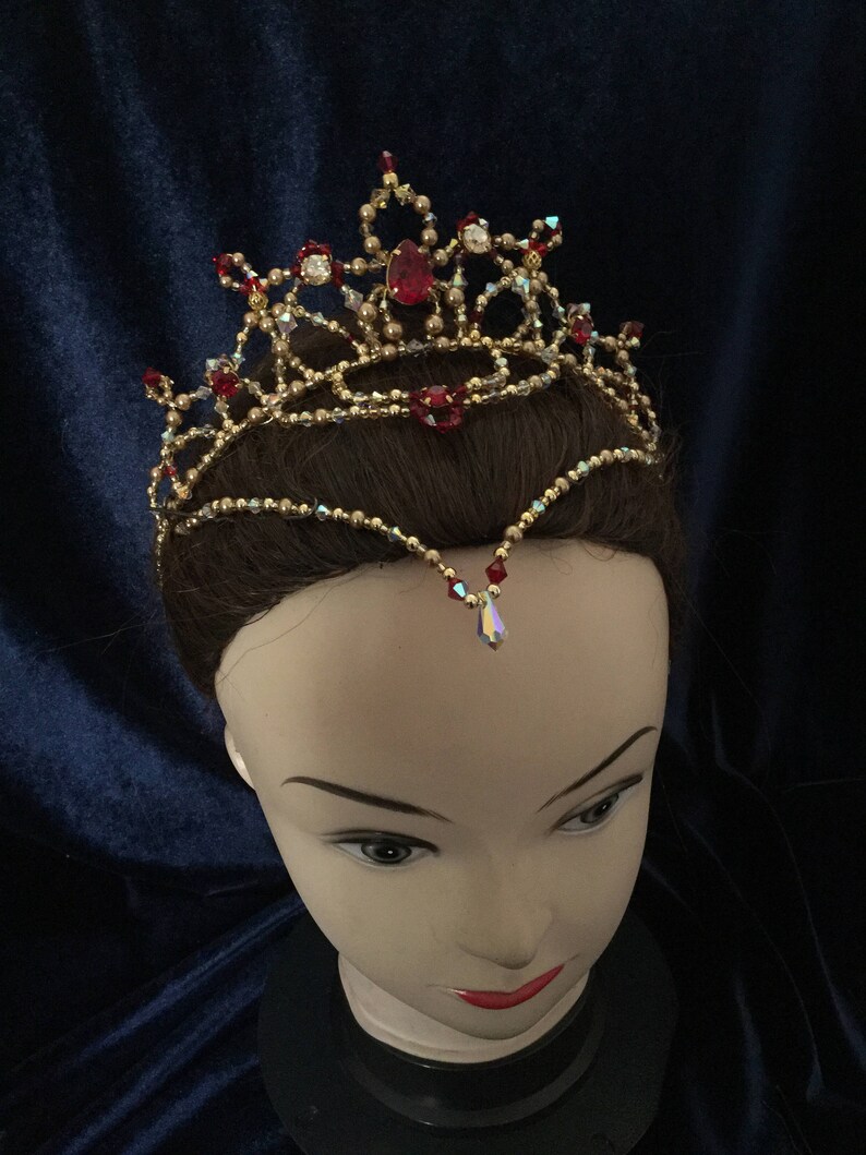 BALLET TIARA BALLET Headpiece La Bayadere Tiara Red Tiara | Etsy