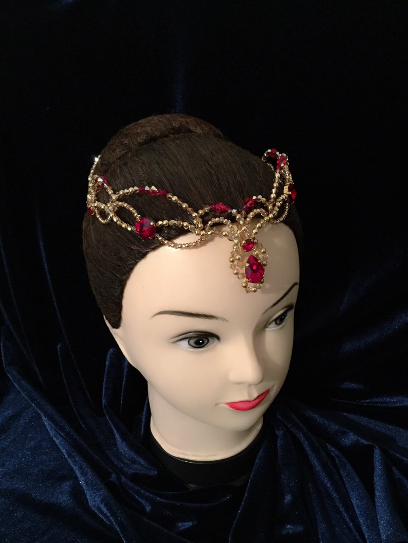 Esmeralda Tiaraballet TIARA BALLET Headpiece Red Tiara | Etsy