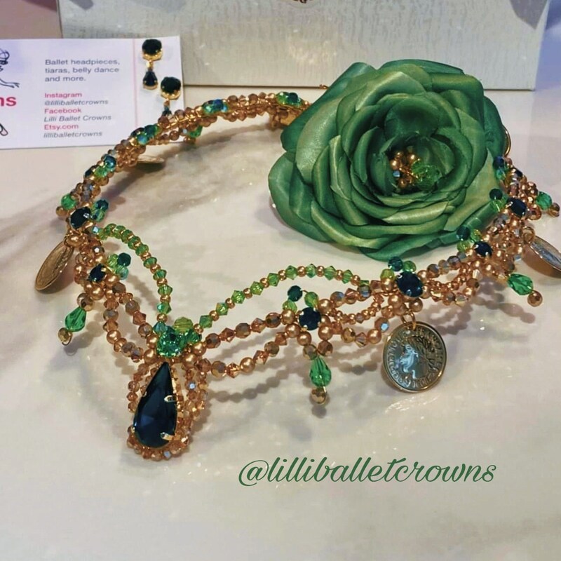 Green Headpiece - Etsy