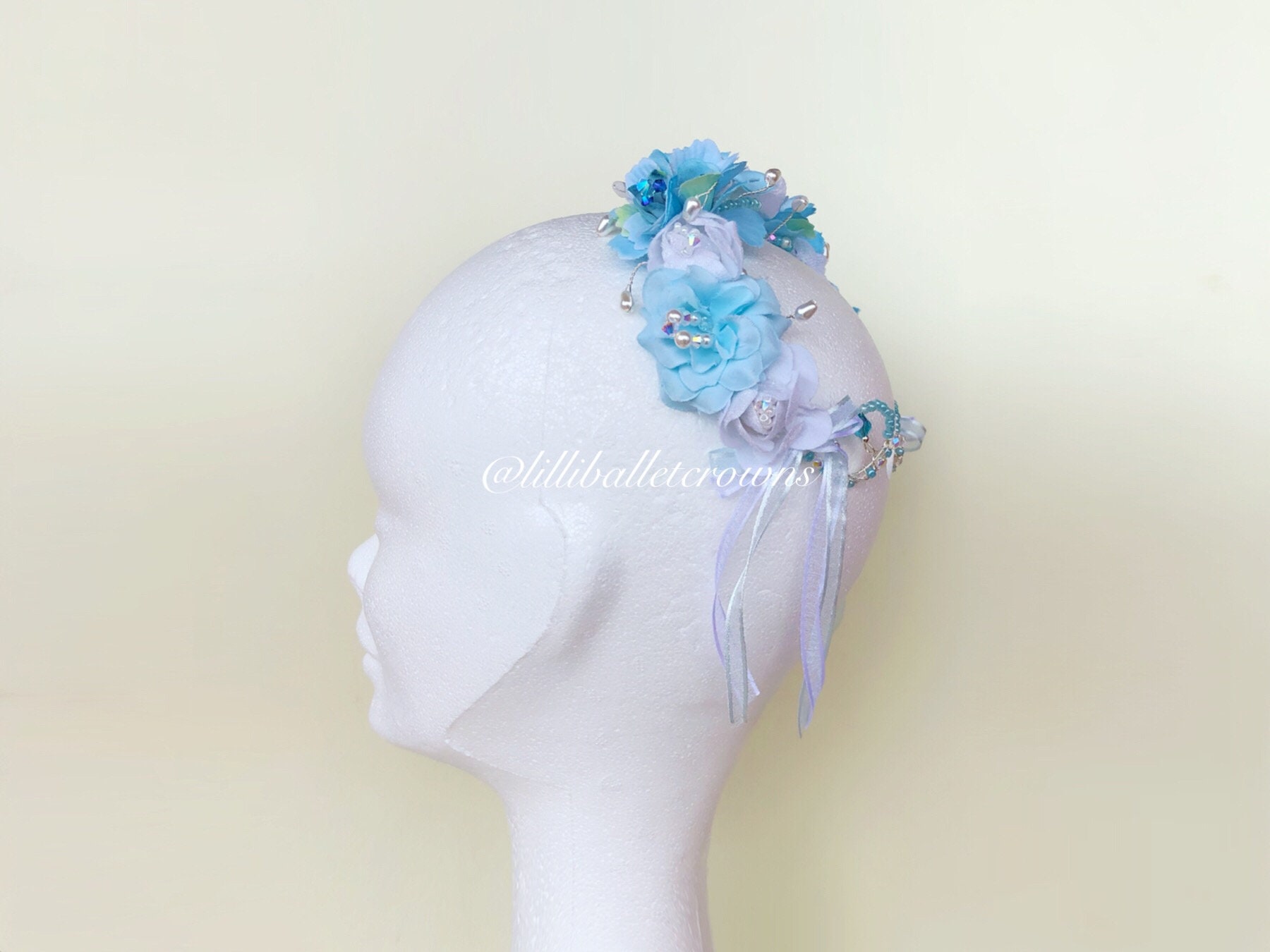 Ballet Headpiece Handmade Flowers for Ballerinasbuns Light - Etsy