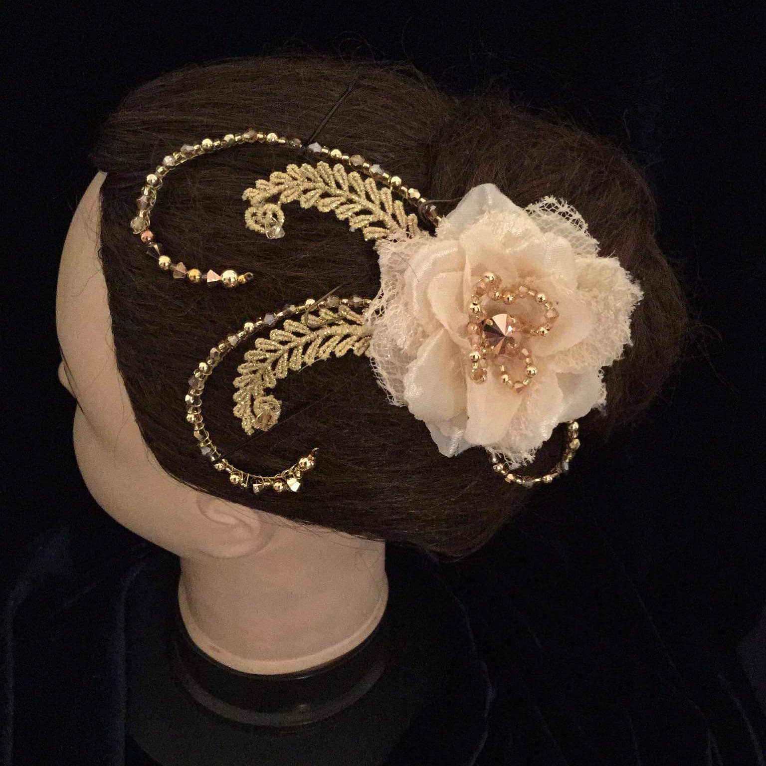 Laurencia Hairpiece Red Roses Roses Ballet Headpiece - Etsy
