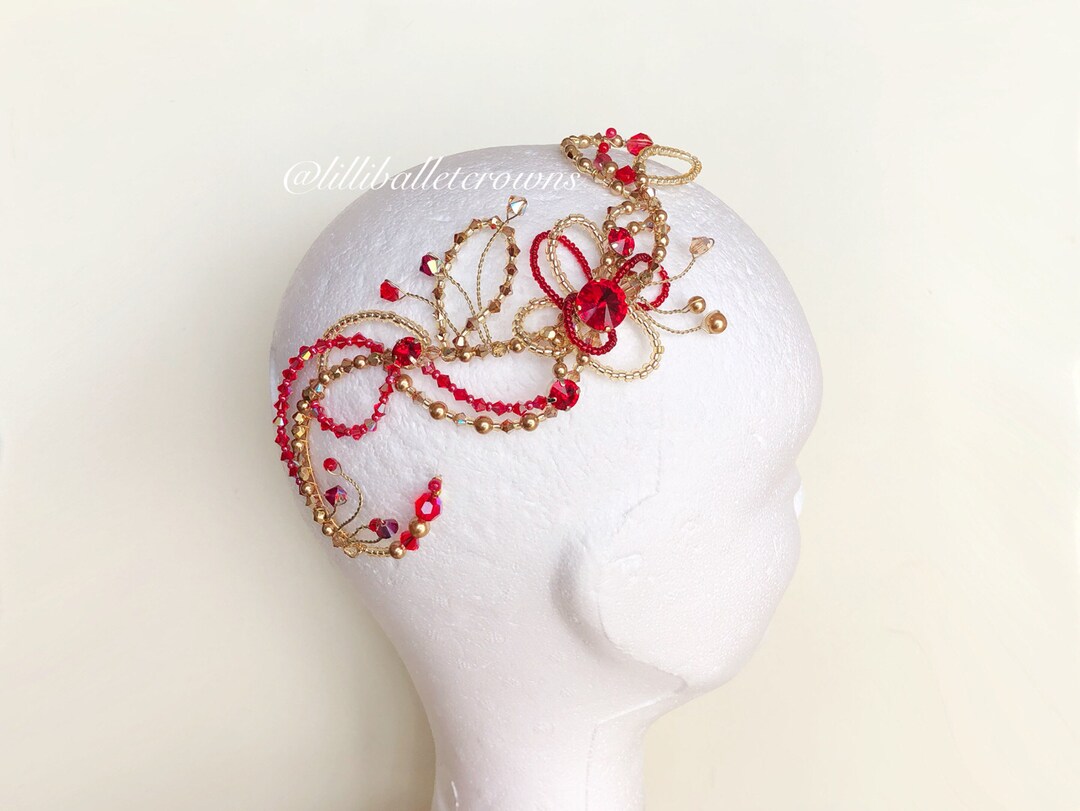 Awakening of Flora, Professional Side Ballet Headpiece, Ballet Tiara ...