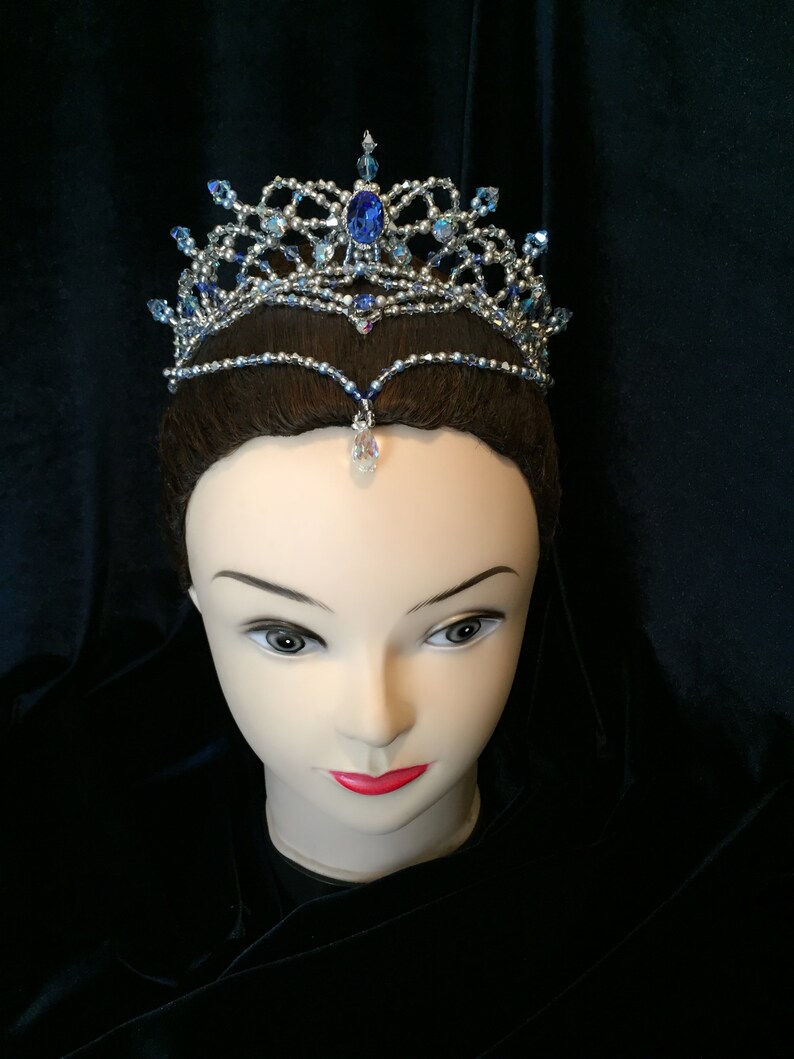 BALLET TIARA Ballet Headpiece Blue Bird Tiara Blue Tiara - Etsy