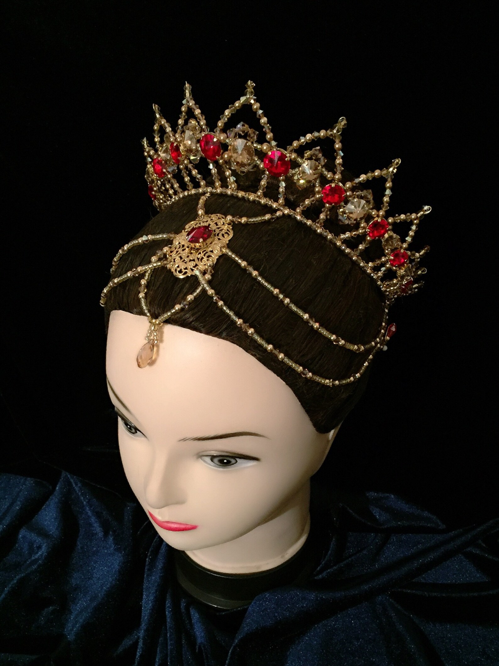 BALLET TIARA GAMZATTI Tiara Nikyia Swarovski Tiarared | Etsy