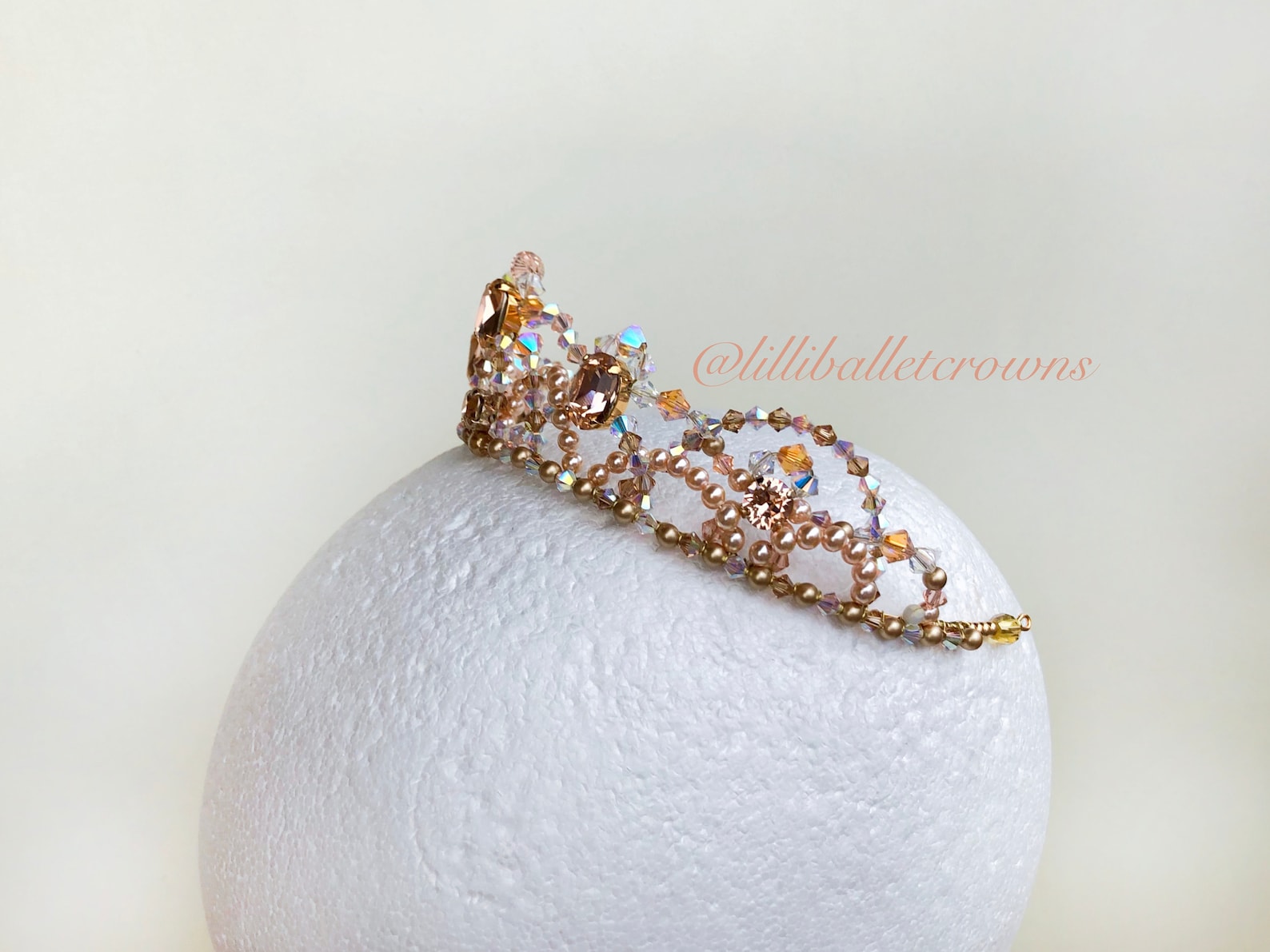 BALLET DIADEM PEACH Ballet Tiara Fairy Tiara Swarovski | Etsy