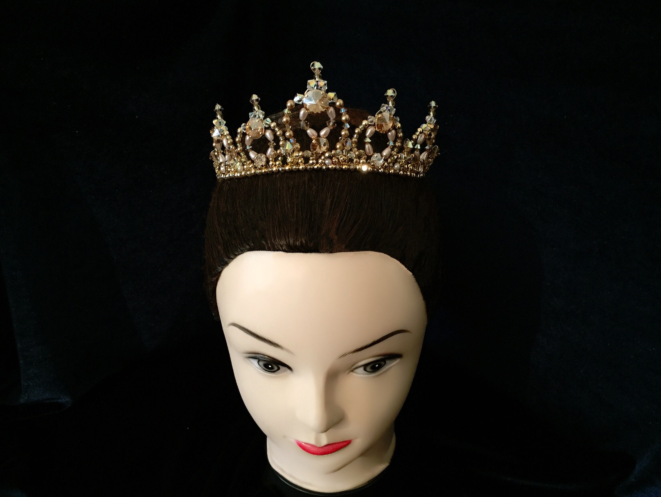 RAYMONDA BALLET Tiara Ballet Headpiece White and Gold Tiara - Etsy
