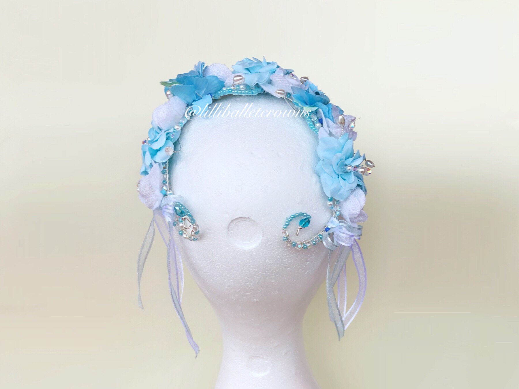 Ballet Headpiece Handmade Flowers for Ballerinasbuns Light - Etsy
