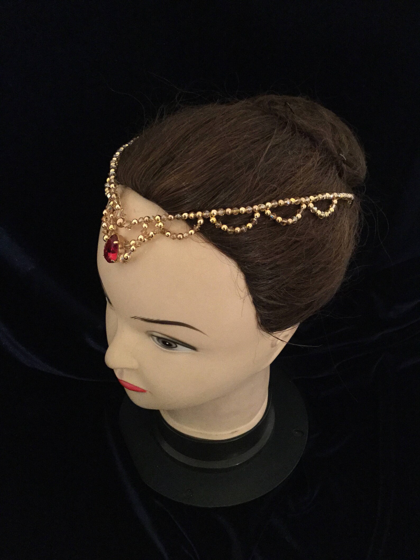 BALLET TIARA Professional Ballet Headpiece Red Tiara Diana - Etsy
