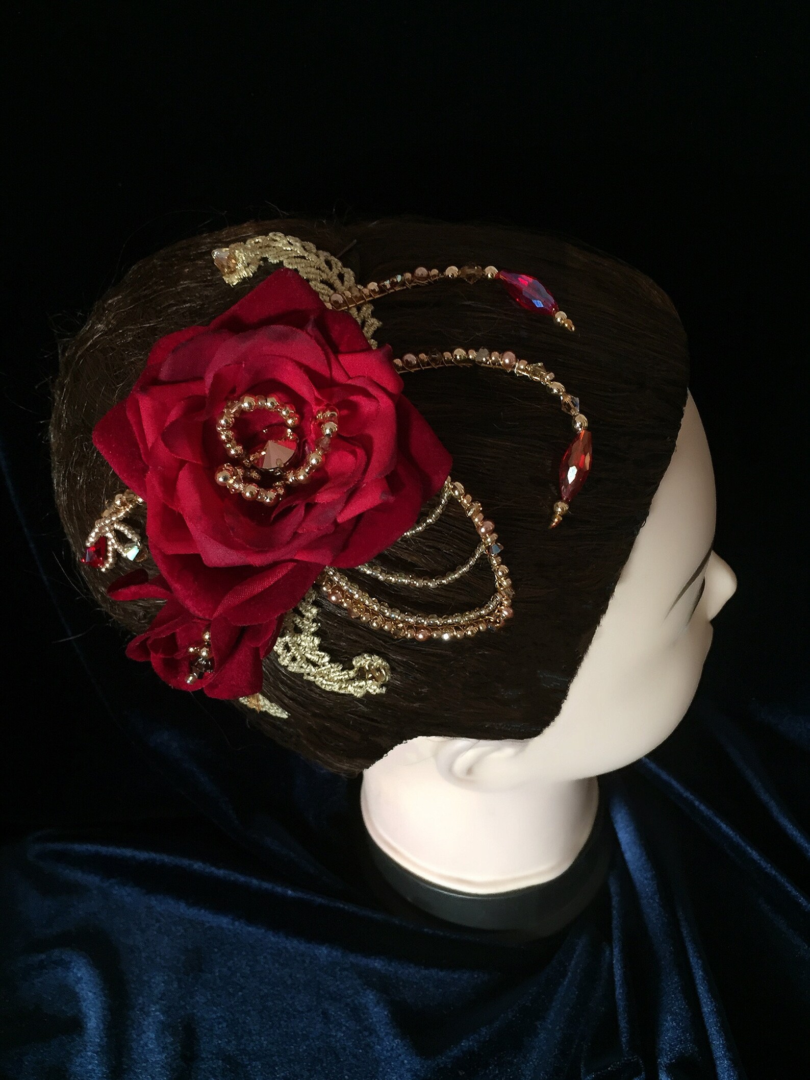 Professional Ballet Red Roses Hairpiecered Roses Ballet - Etsy