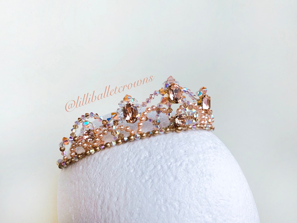 BALLET DIADEM PEACH Ballet Tiara Fairy Tiara Swarovski - Etsy