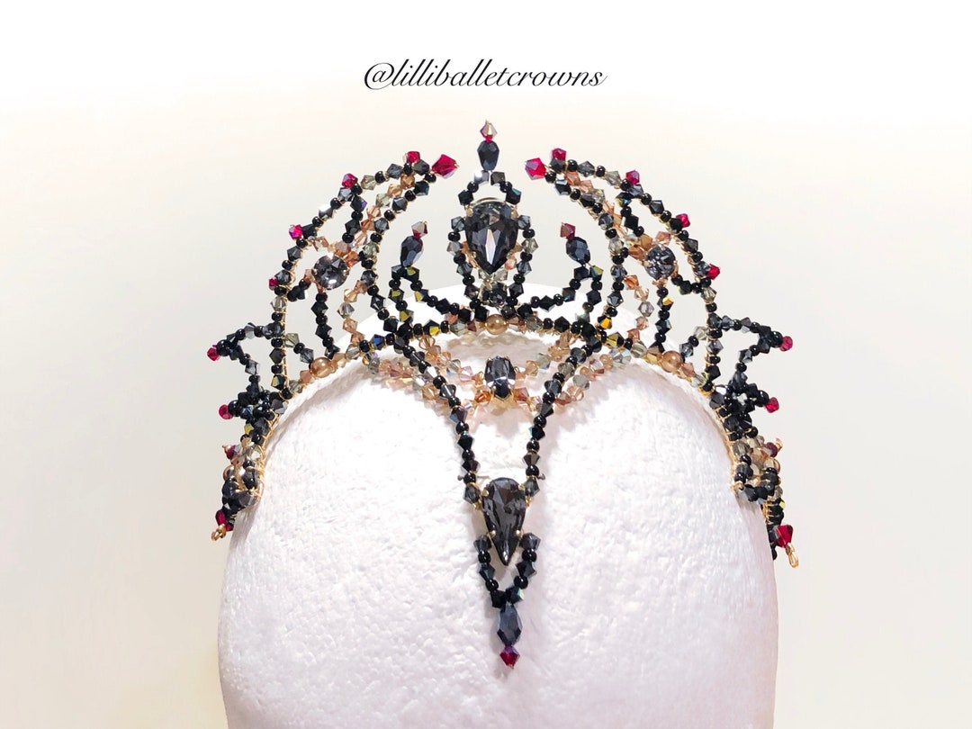 ODILE TIARA , BLACK Swan Tiara, Ballet Tiara, Ballet Headpiece ...