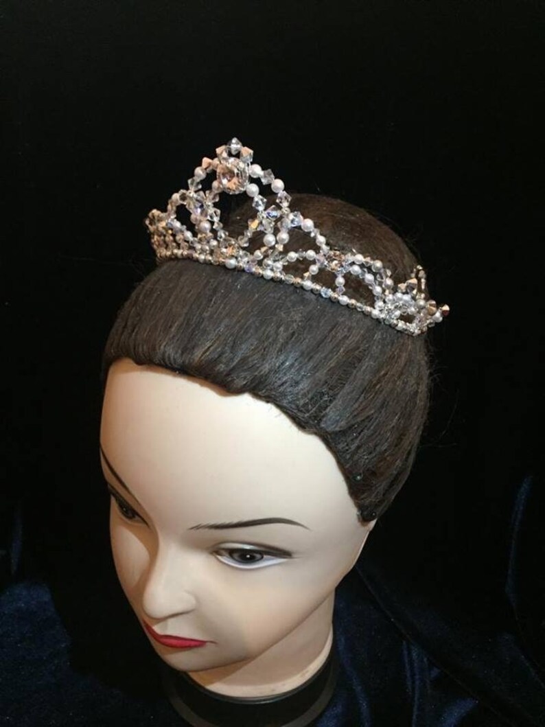 Ballet tiara professional White Silver and Crystal tiara - Etsy Italia