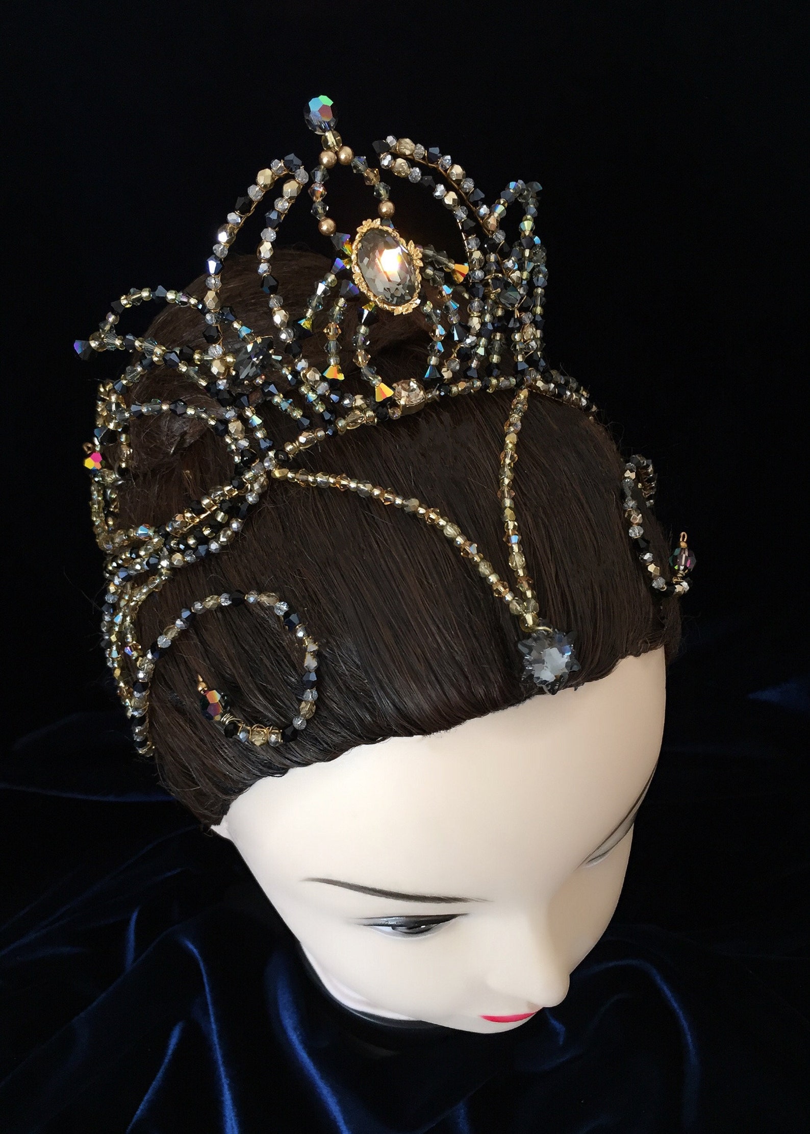 ODILE TIARA BLACK Swan Tiara Ballet tiara ballet | Etsy