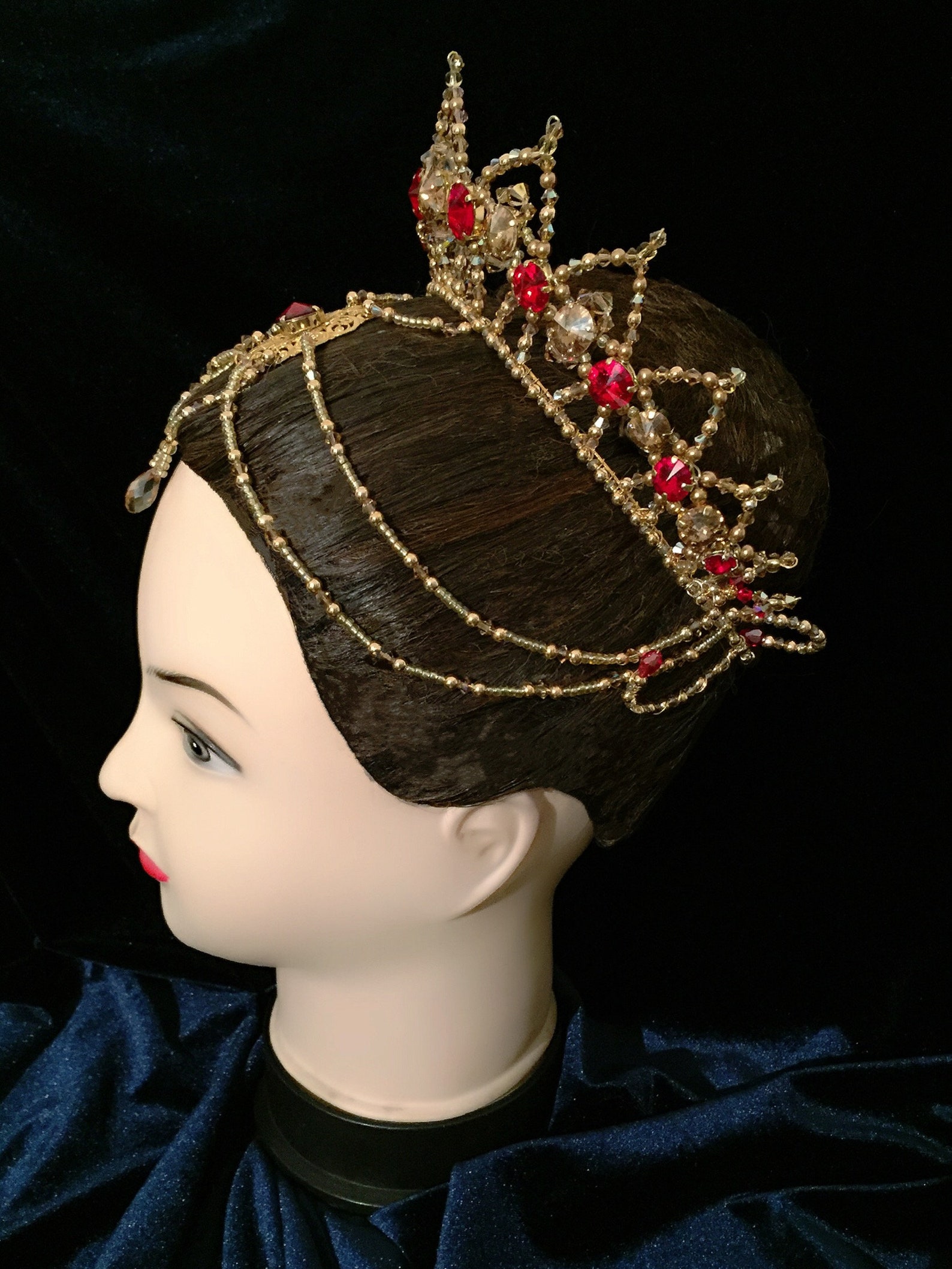 BALLET TIARA GAMZATTI Tiara Nikyia Swarovski Tiarared | Etsy