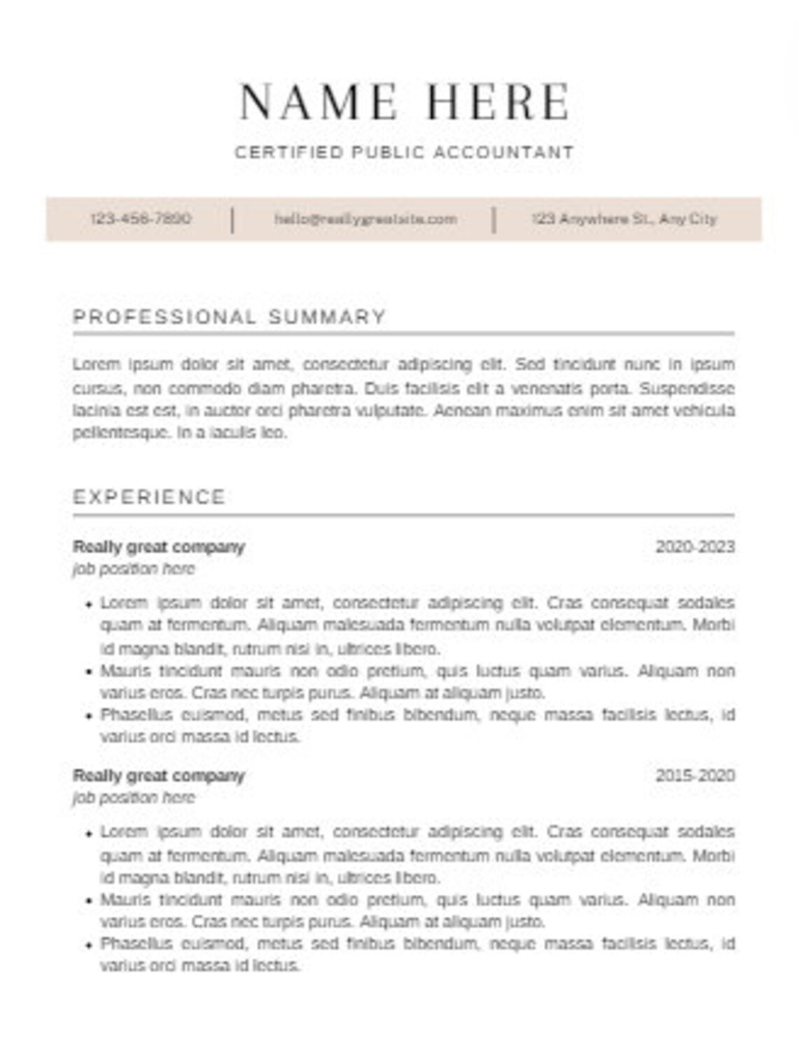 Editable Resume and Cover Letter Template Bundle, Professional Resume ...