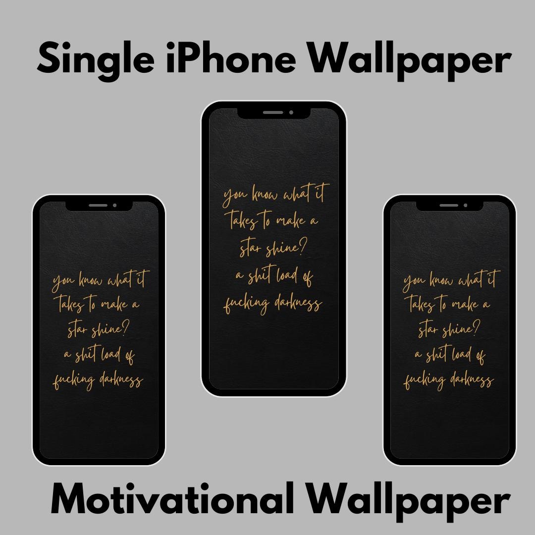Motivational iPhone Wallpaper - Etsy