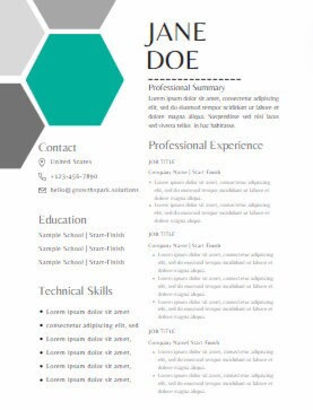 Creative Resume Template, Artistic & Innovative Design, Canva Resume ...