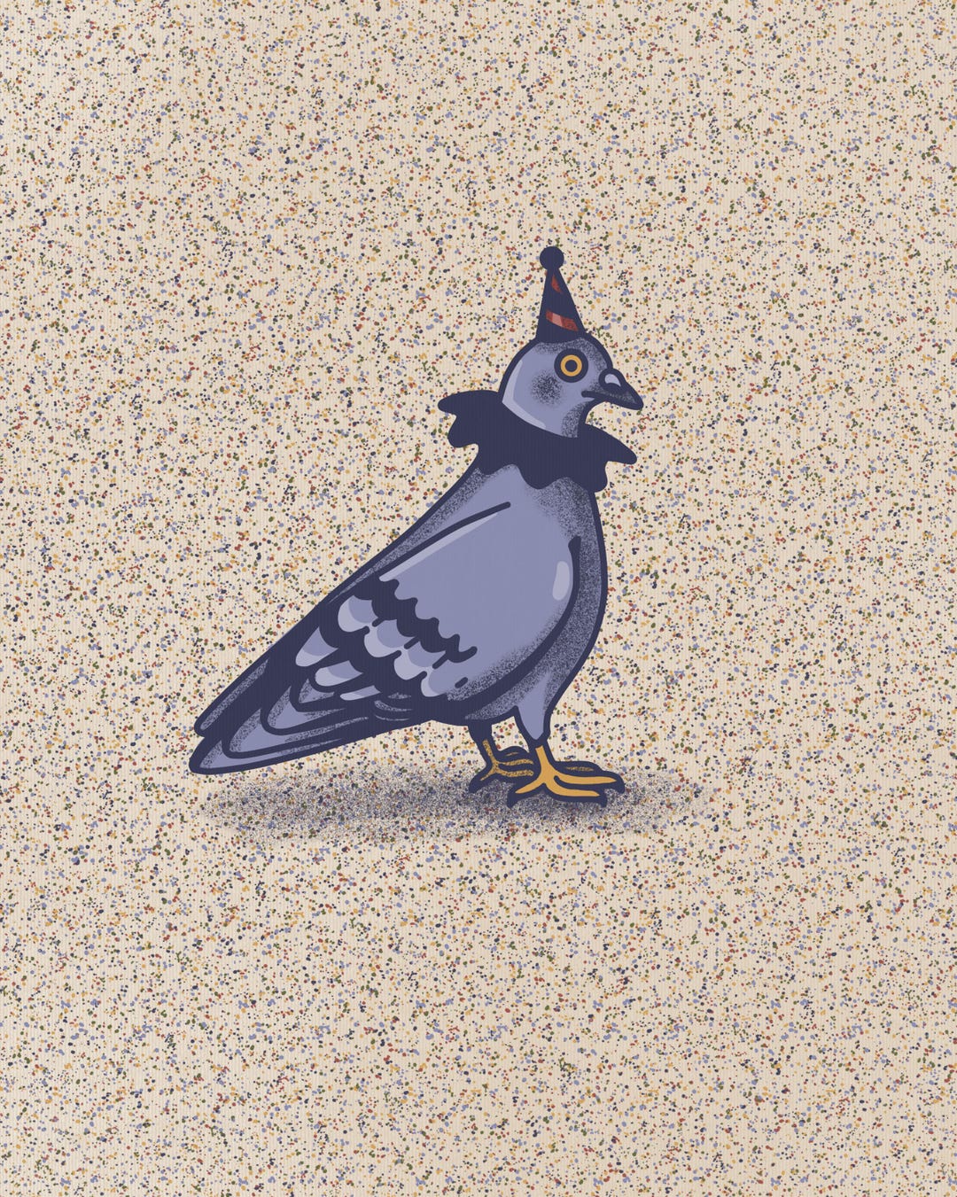 Clown Pigeon Print - Etsy