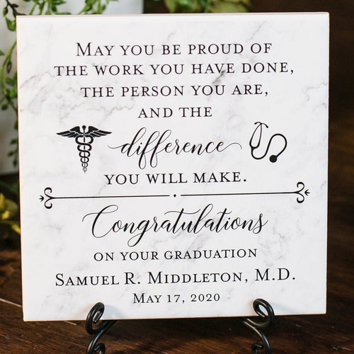 MEDICAL School Congratulations on Your Graduation New Doctor - Etsy