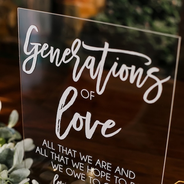 Wedding "love That Came Before Us" Sign - Etsy