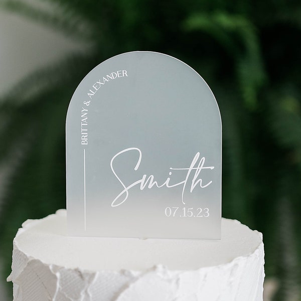 Modern Cake Topper - Etsy