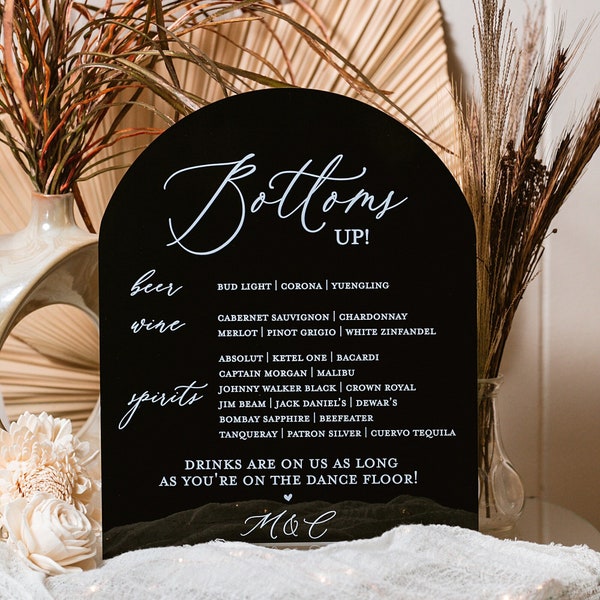Bottoms up Sign - Etsy