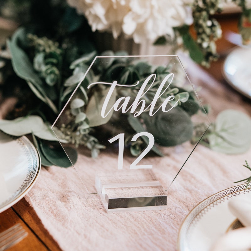 Geometric Table Numbers - Etsy