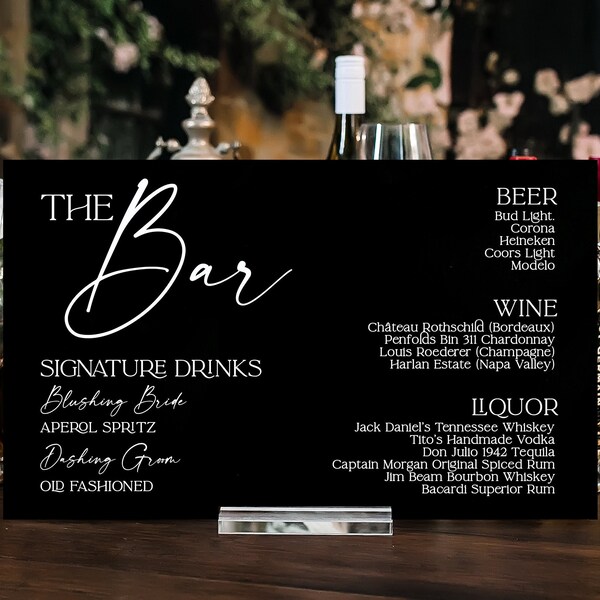 Clear Menu Cards - Etsy