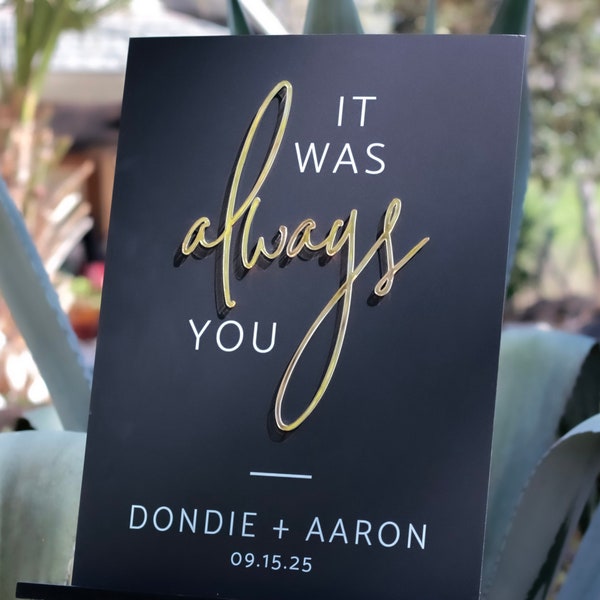 Matte Black Wedding Welcome Sign - Etsy