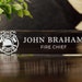Fireman Glass Office Desk Name Plate, Clear Fire Chief Nameplate, Fire ...