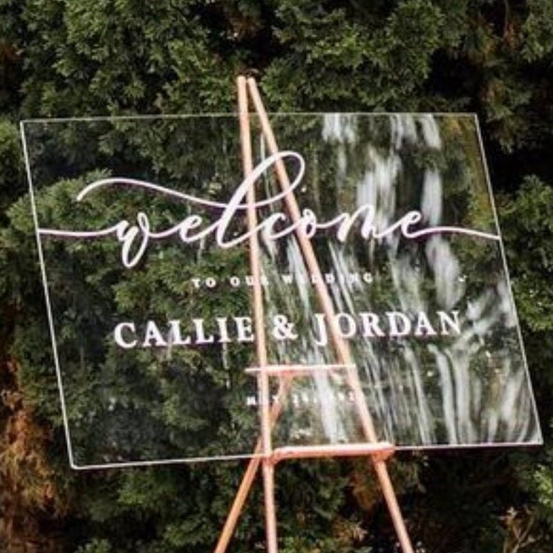 Acrylic Welcome Sign - Etsy