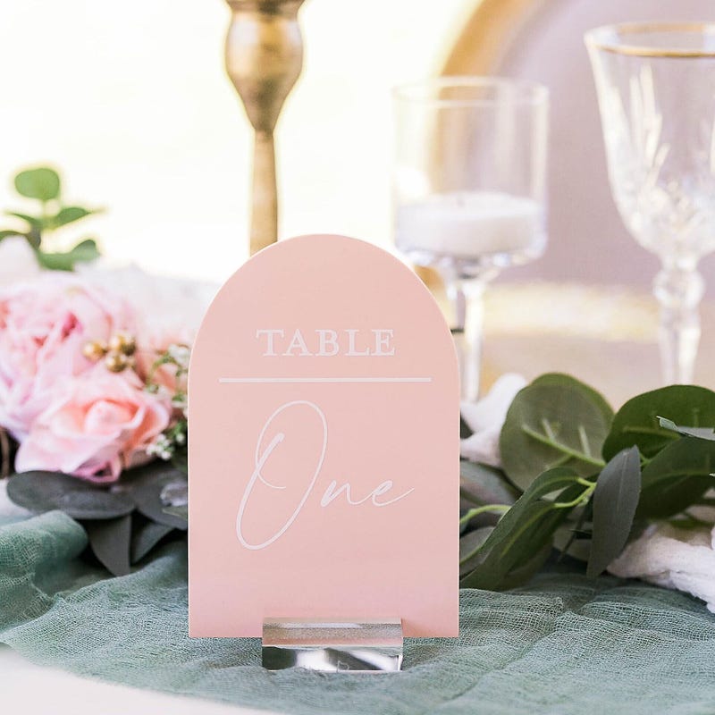 Acrylic Table Number - Etsy