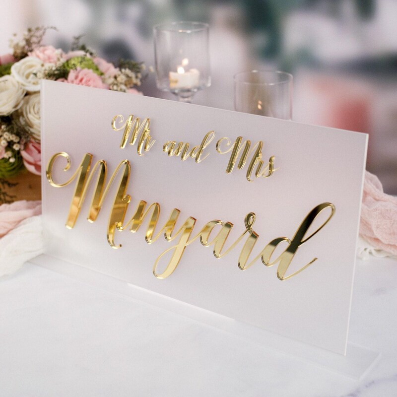 Wedding Name Sign - Etsy