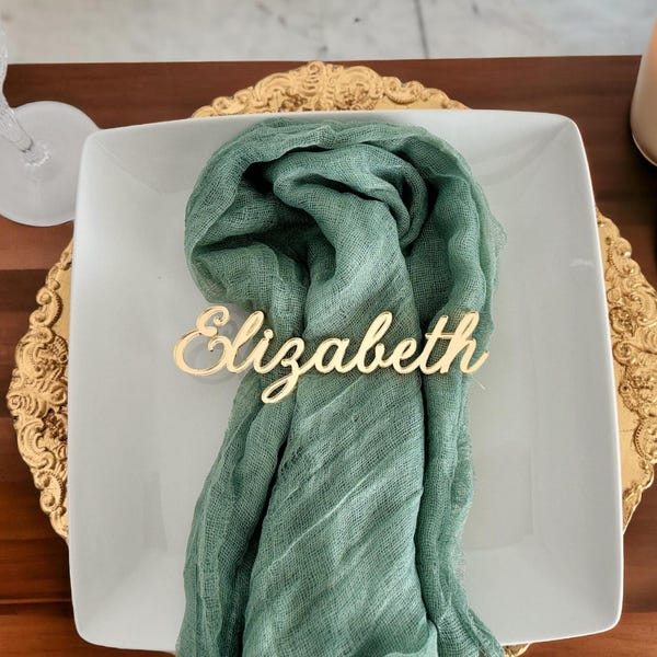 Wood Name Place Setting - Etsy