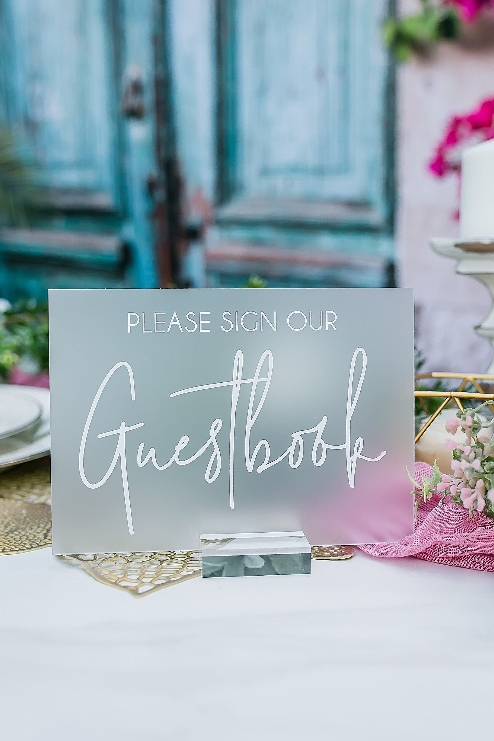 Home Décor Signs Wall Hangings Guest Book Acrylic Wedding Sign H1 ...