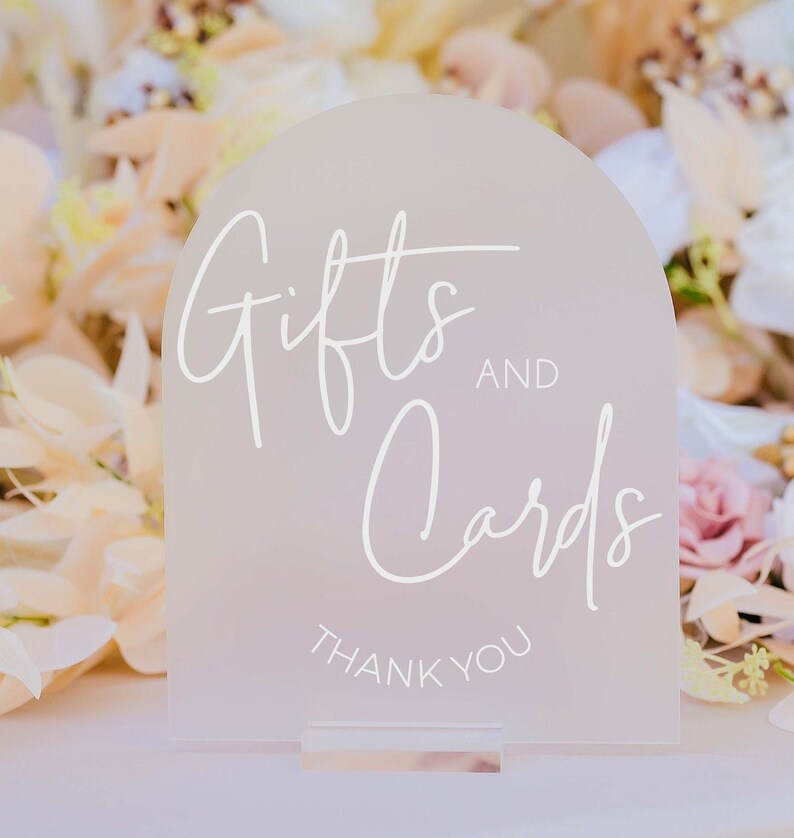 ARCH Acrylic Gifts and Cards Thank You Modern Minimalist Clear - Etsy