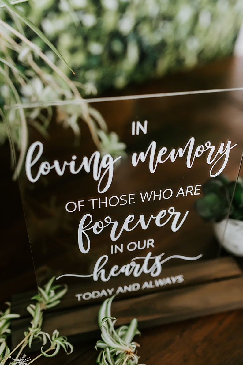 In Loving Memory of Those Who Are Forever in Our Hearts Clear | Etsy