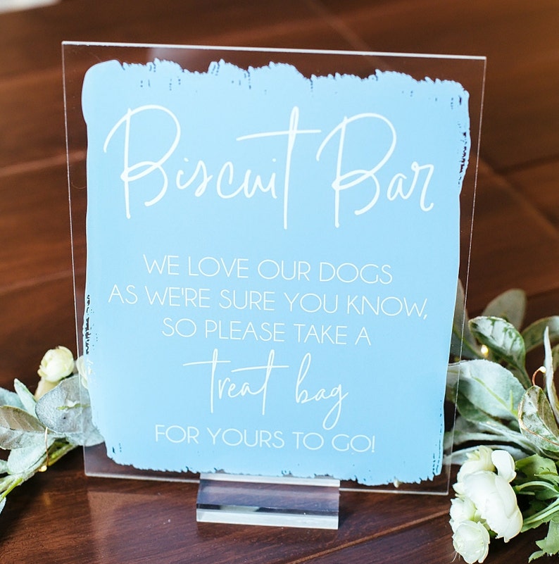 Wedding Biscuit Bar Doggy Bag Treats We Love Our Dogs Sign - Etsy