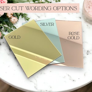 ARCH Gold Silver or Rose Gold Mirror Quinceanera Acrylic Welcome Sign ...