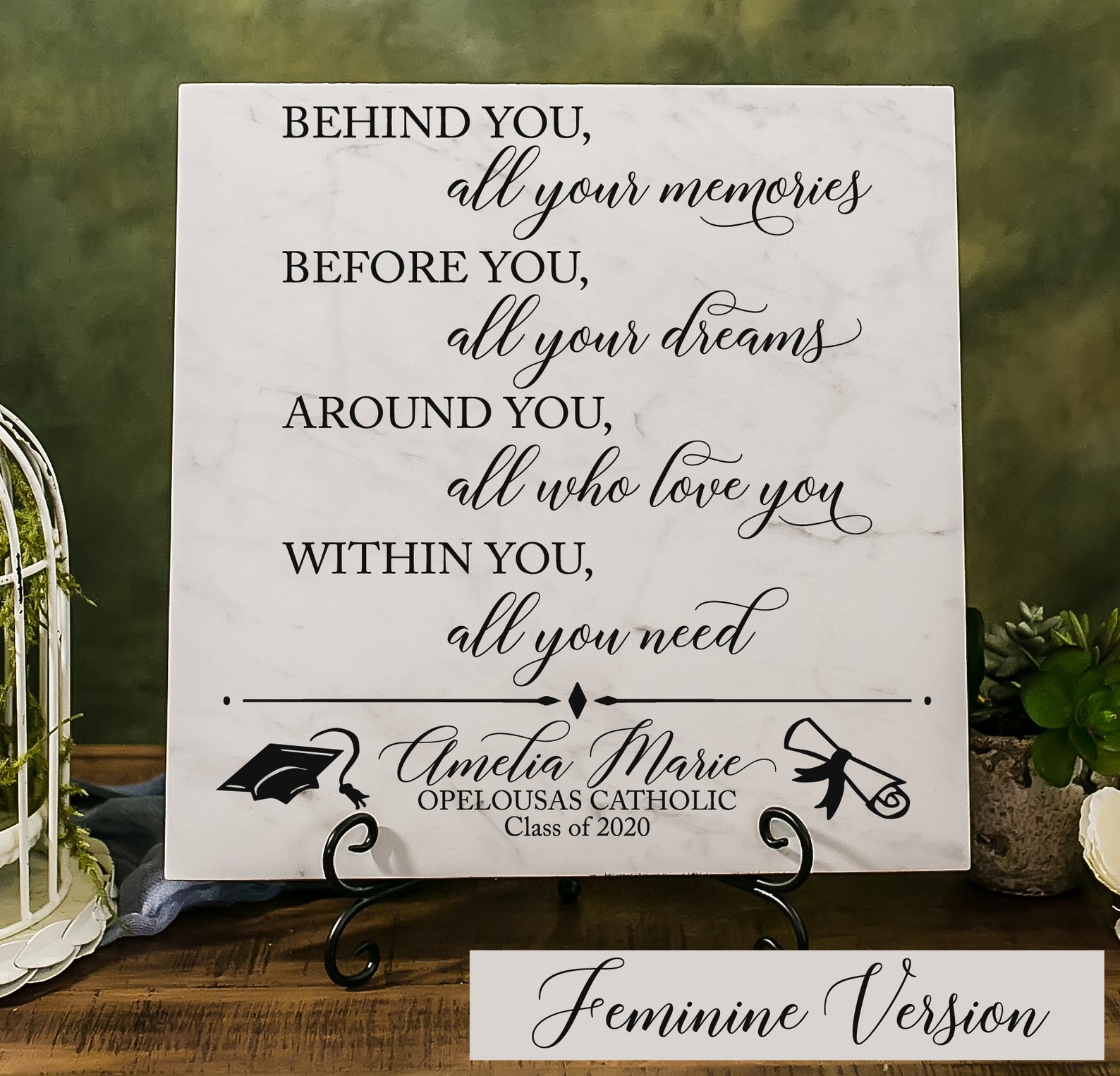 Congratulations on Your Graduation Tile Plaque Gift for High - Etsy