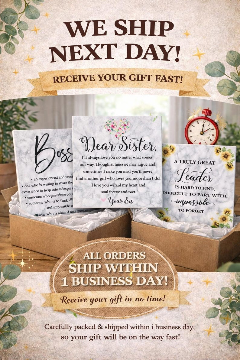 OVERSTOCK SALE 6"x6" Ceramic Tile Plaque - to Our PASTOR From ...