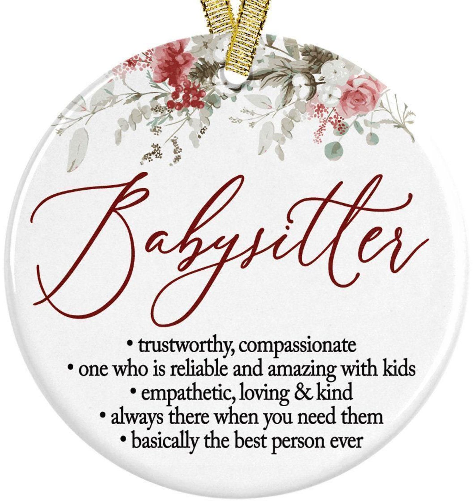 World's Best Babysitter Definition Gift Idea for Sitter or Daycare ...