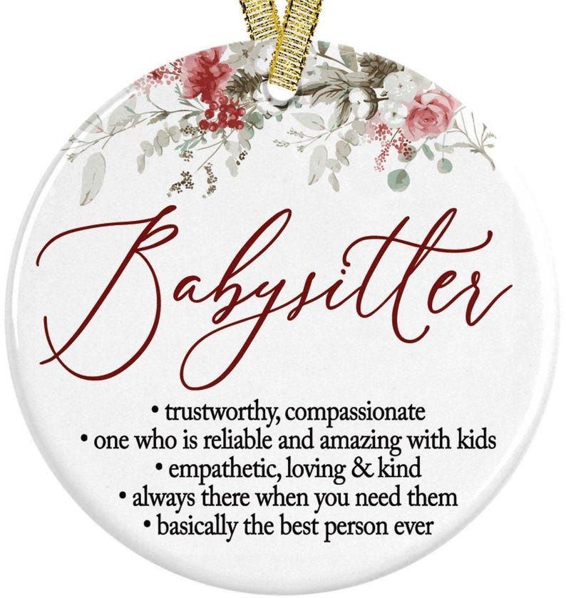 World's Best Babysitter Definition Gift Idea for Sitter or Daycare ...
