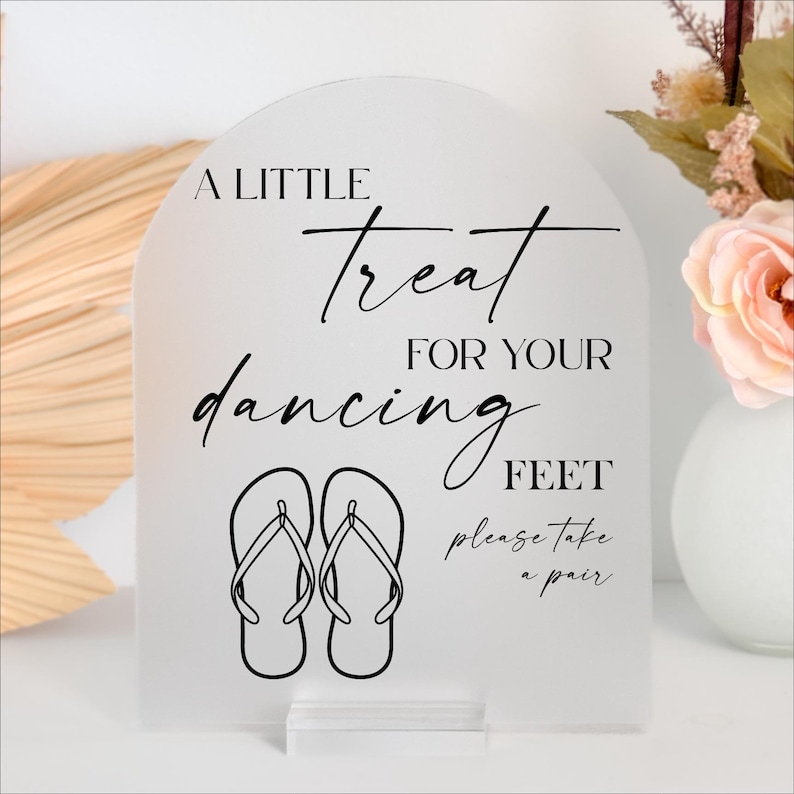 Flip Flops - Treat for Dancing Feet, Bridal Reception Decor, Guest ...