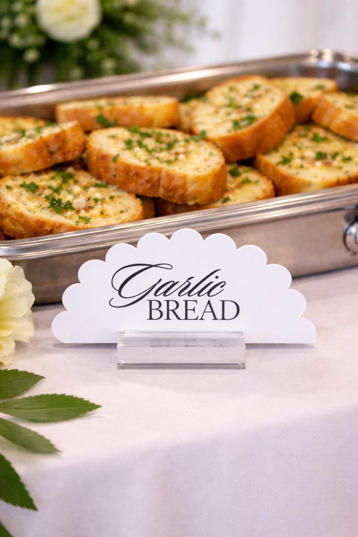Acrylic Buffet Food Name Signs, Wedding Dessert Table Title Entree ...