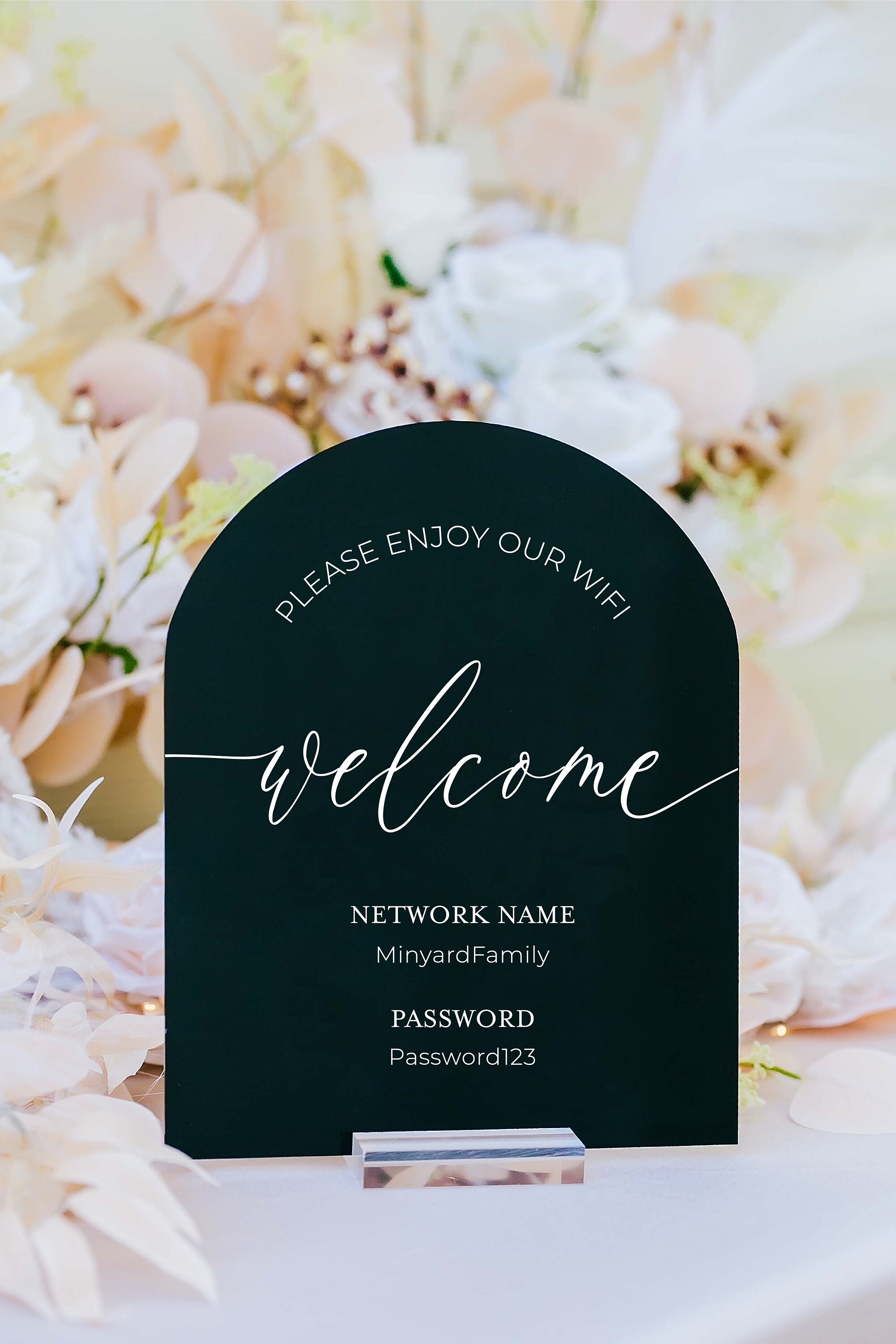 Scannable WIFI QR Code Welcome Please Enjoy Our Wireless - Etsy